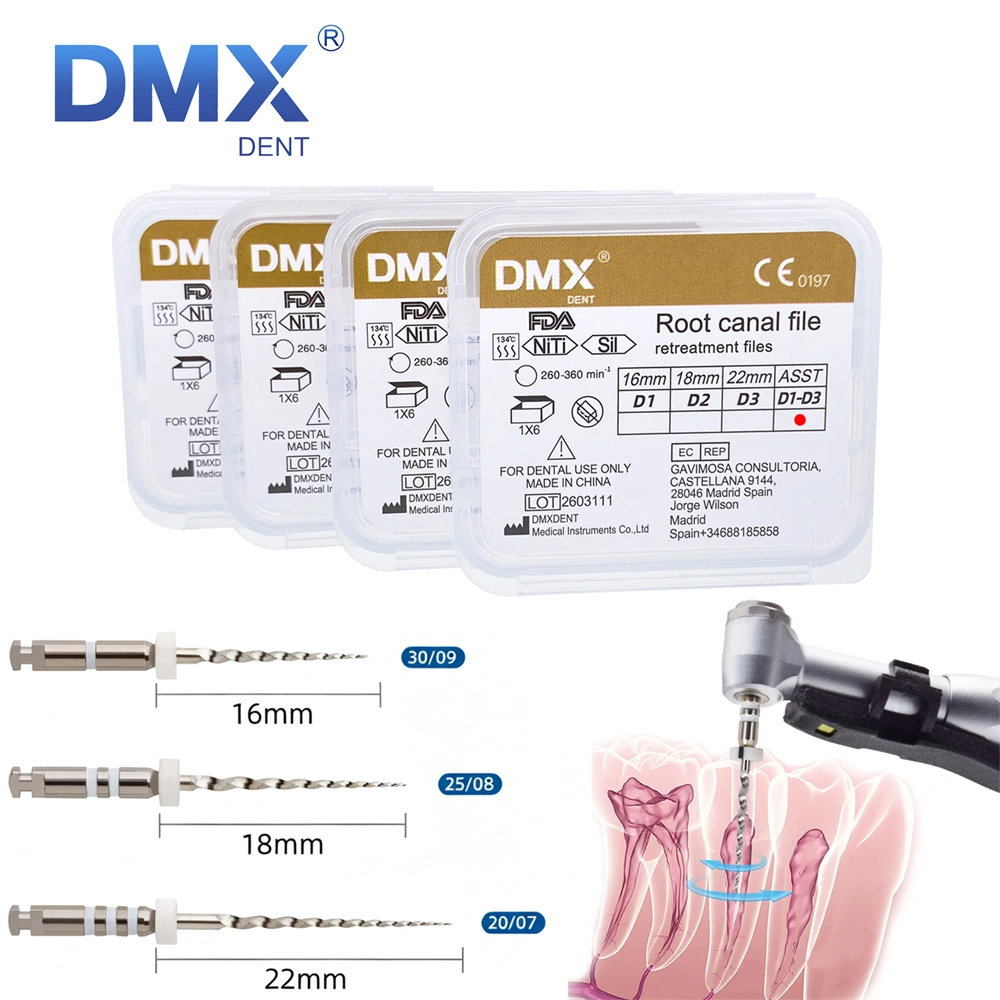 DMXDENT Dental Retreatment Engine Filling Rotary Root Canal NiTi File ...