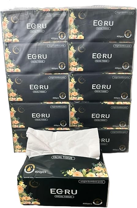 Eco Friendly Facial Tissue Virgin Natural Bamboo Pulp Tissue 4Ply ...