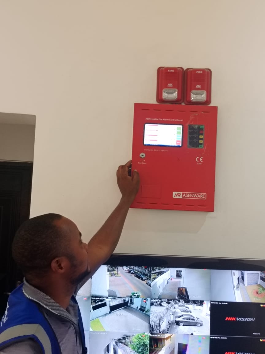Nigeria Silver Green Hotel Addressable Fire Alarm System Project