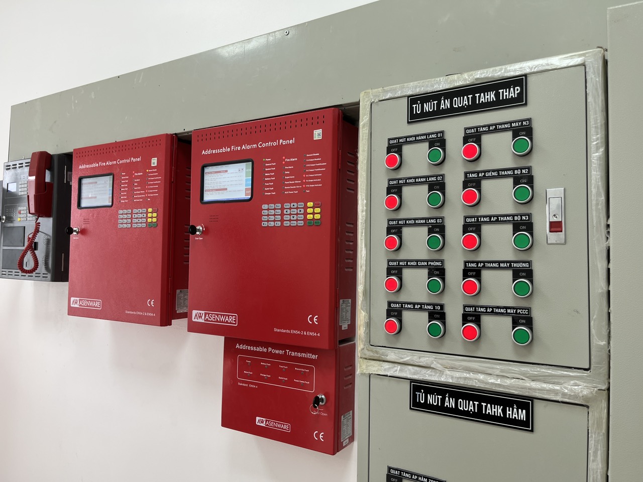 Vietnam Asenware 8 loop addressable fire alarm system for hospital ...