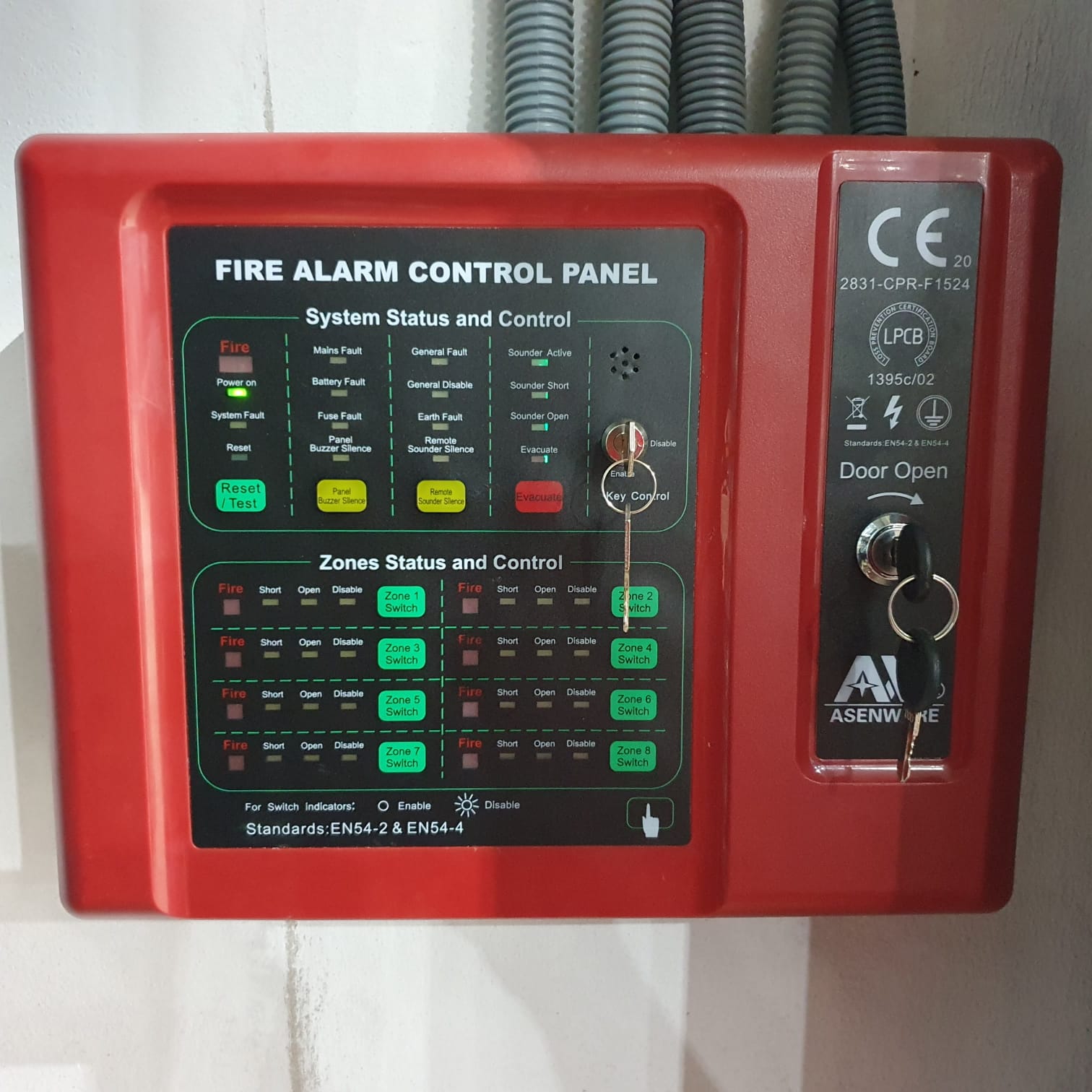 Morocco Asenware LPCB Addressable fire alarm system for hospital used ...