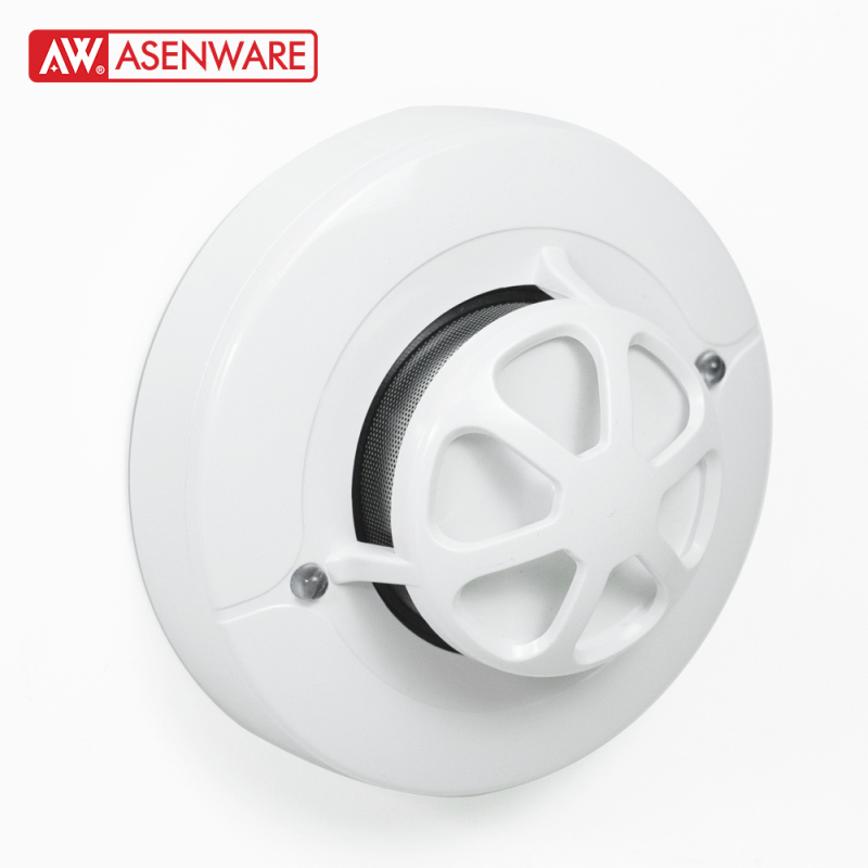 4 wire Conventional fire alarm 24V smoke and heat detector with relay ...