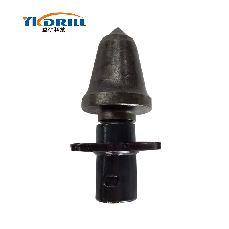 round shank chisel bullet teeth and holder for piling drilling rigs