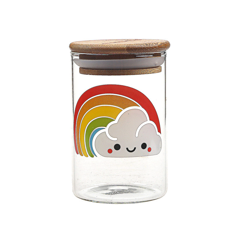 Vacuum Herb Container 420 Jar-Rainbow