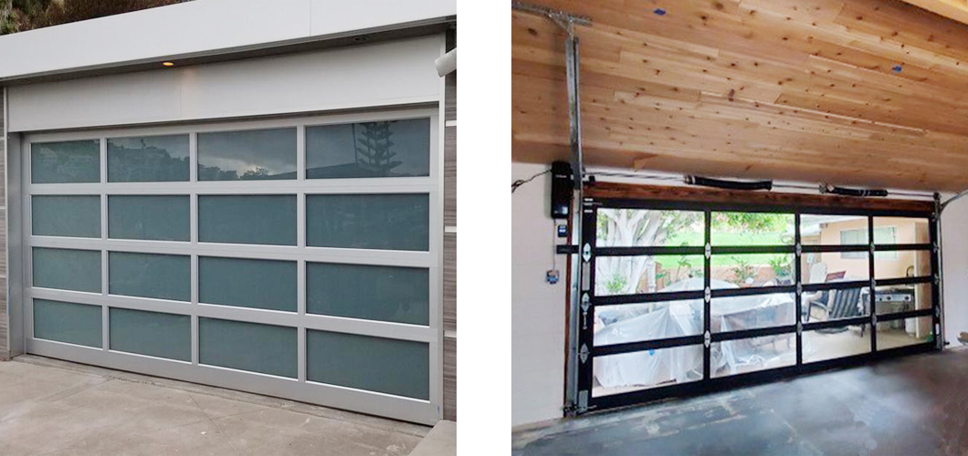 Full vision glass sectional garage door,Glass Garage Door