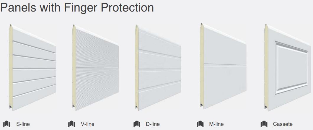 Steel insulated sectional garage door