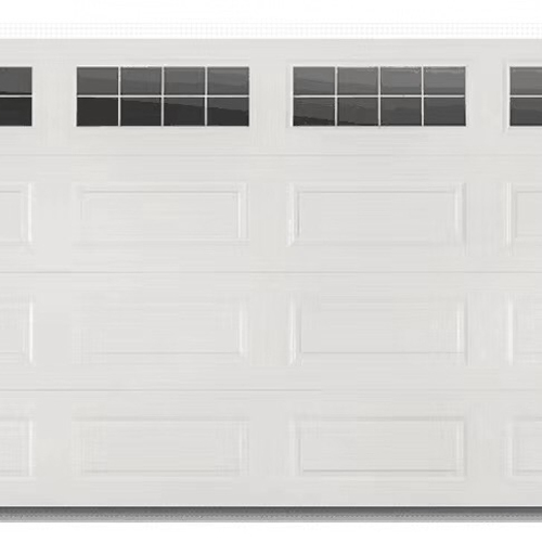 Steel insulated sectional garage door