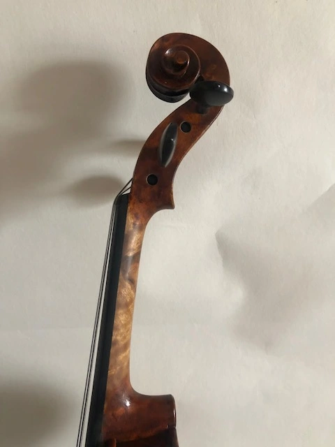 Master violin 4/4 solid bird eye maple back spruce top hand carved K2246