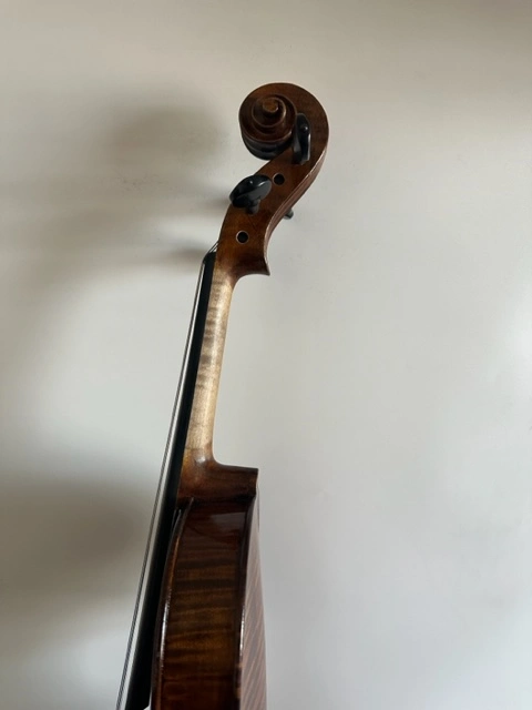4/4 Violin Solid Guarneri model maple back old spruce top tortoise ...