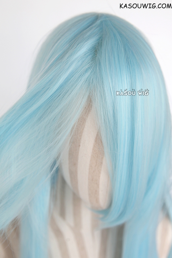 Fire Emblem Fates Azura 120cm long light blue cosplay wig