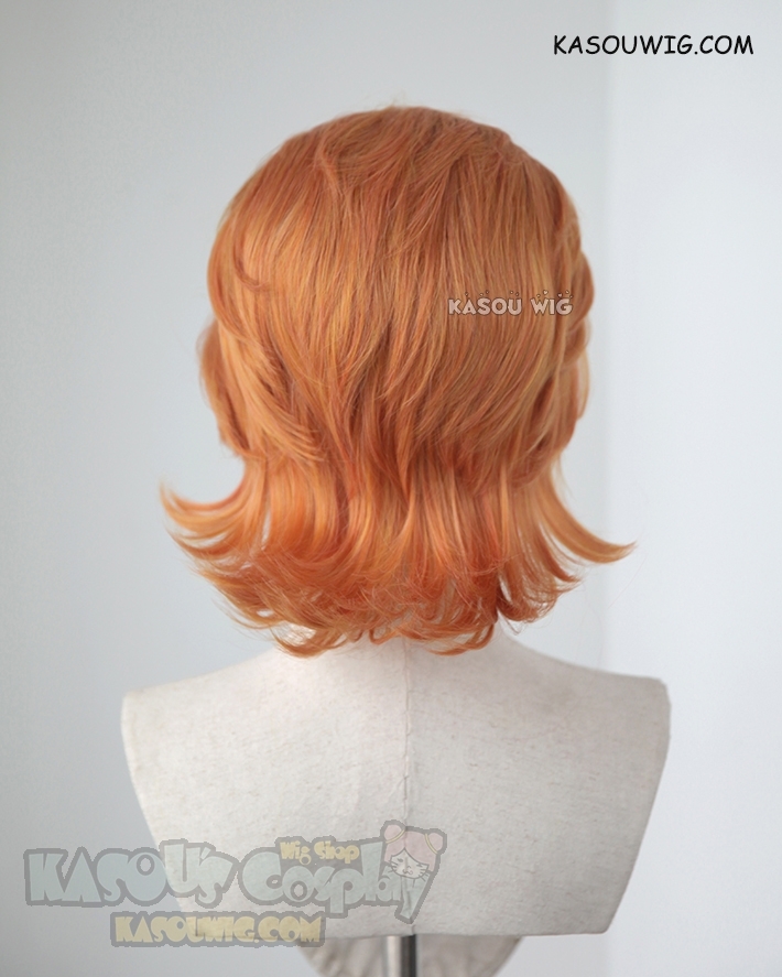 Voltron: Legendary Defender Coran short slicked back orange wig with ...