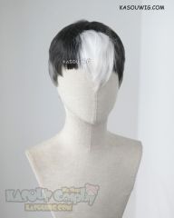 Voltron: Legendary Defender Shiro short grayish black wig with white ...