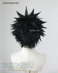 Fairy Tail Gray. My Hero Academia Dabi black short spiky cosplay wig