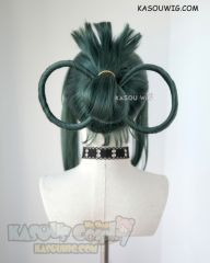 My Hero Academia Asui Tsuyu green cosplay wig bun