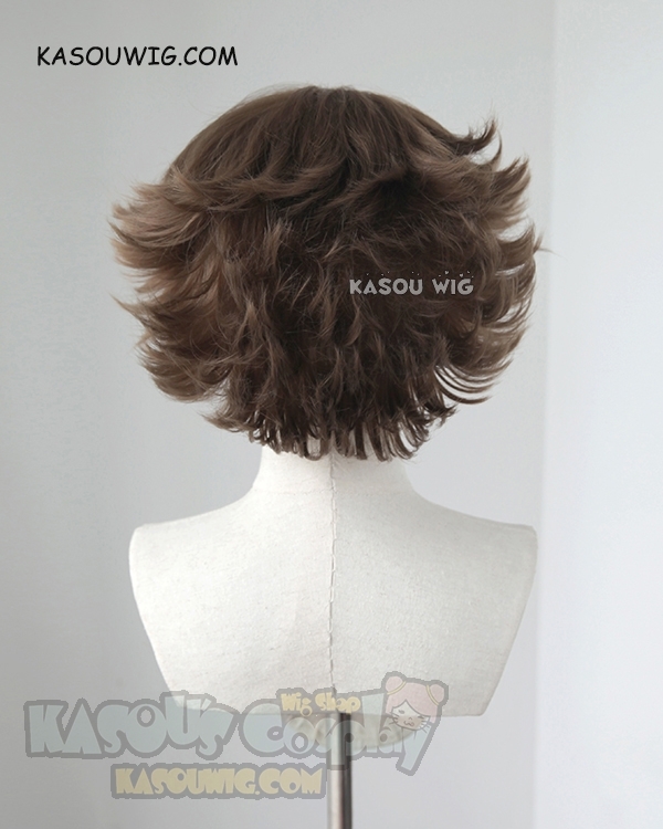 Hakata Tonkotsu Ramens Zenji Banba short brown flippy cosplay wig