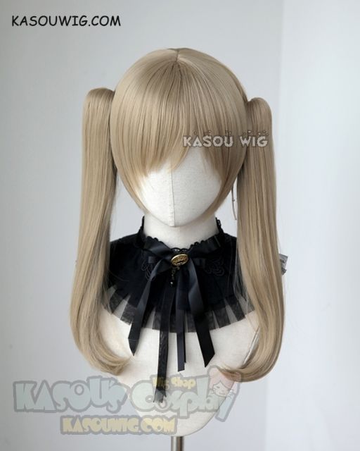 Overwatch D.va Black Cat clip-on pigtails cosplay wig