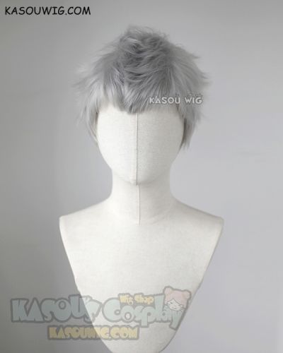 Devil May Cry 5 Dante short gray middle-parted wig