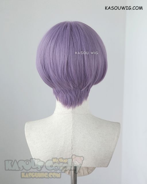 Dragon Ball Trunks short middle parted purple cosplay wig