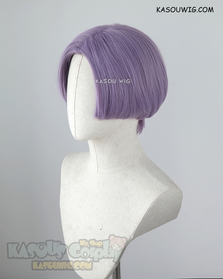 Dragon Ball Trunks short middle parted purple cosplay wig