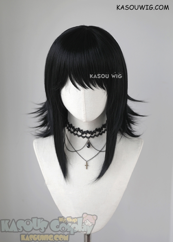 Kimetsu no Yaiba Demon Slayers Makomo black layered medium length ...