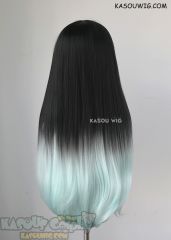 Kimetsu no Yaiba Demon Slayers Muichiro Tokito long straight black mint ...