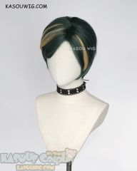 My Hero Academia MHA Mirai Sasaki Nighteye deep green cosplay wig with ...