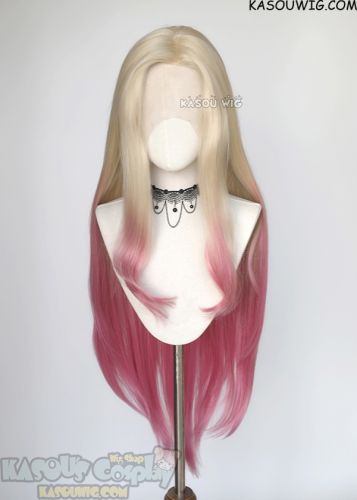 Lace Front >> League of Legends Kaisa blue green straight cosplay wig,K/DA