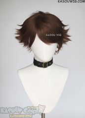 Haikyuu !! Oikawa Tooru short layers dark brown cosplay wig