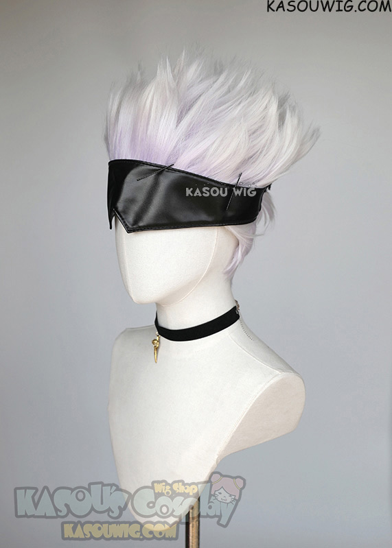 【2 SIZES】Jujutsu Kaisen Gojo Satoru spiky short light violet silver ...