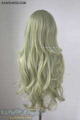 L-3 / SP36 Chartreuse long layers loose waves cosplay wig . heat ...