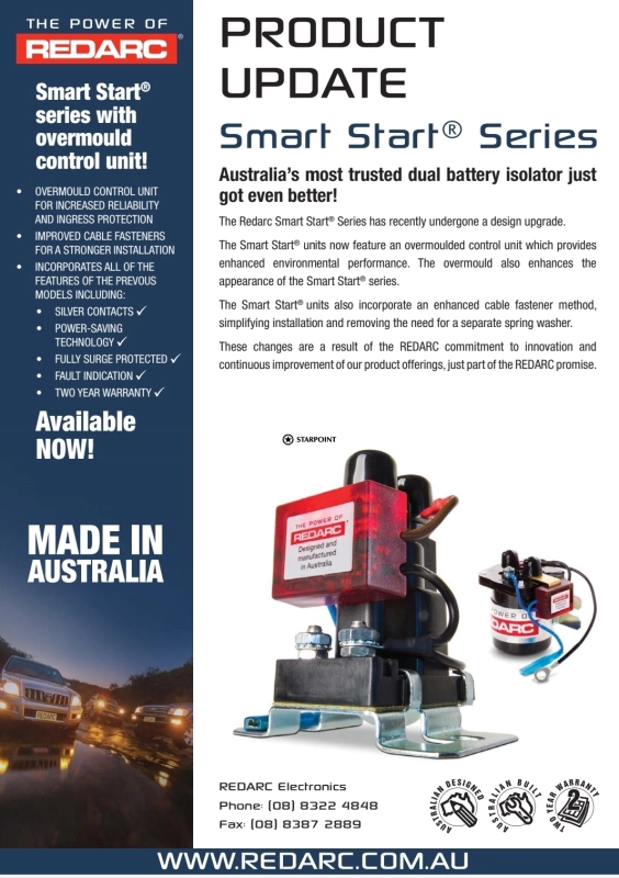 Redarc Smart Start Dual Battery Isolator 12v 200 amp Continuous