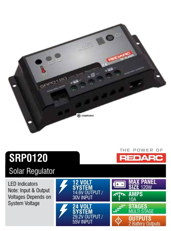 Redarc 10 Amp Solar Regulator