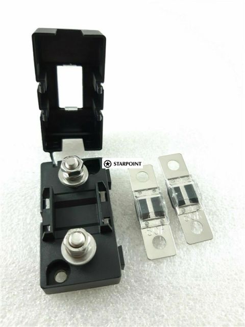 80A Midi Ans Fuses Holders Suit Dual Battery or Solar 80Amp Bolt Down ...