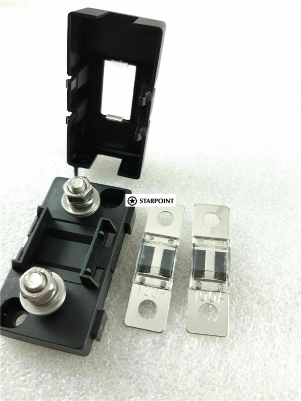 100A Midi Ans Fuses Holders Suit Dual Battery or Solar 100Amp Bolt Down ...