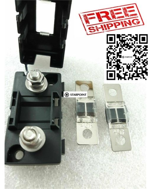 40A Midi ANS Fuses Holders Suit Dual Battery or Solar 40 AMP Bolt Down ...