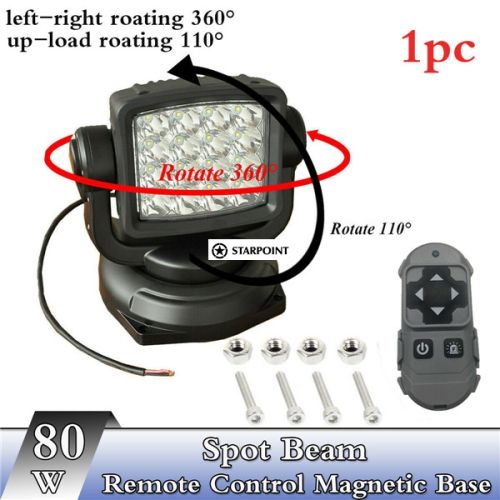 Remote Control LED Searchlights Spotlights Full 360 degree Rotation ...