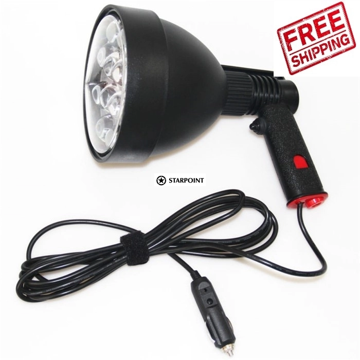 12v Spotlight LED Handheld Spotlight 150mm 60w, 4500 Lumens Hunting ...