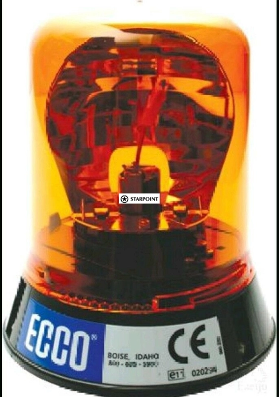 Amber Beacon Halogen 12-24v Permanent Mount ACX2123 Revolving Beacon ...