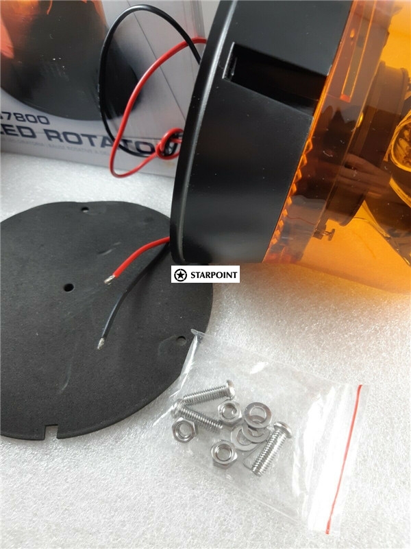 ECCO LED Amber Beacon Rotator 12v 24v Amber 3 Bolt Class 1 Traffic Control