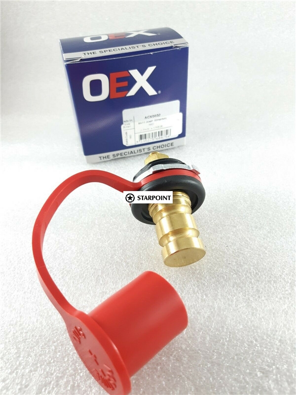 Positive Jump Start Stud - 20mm Brass Insulated Single Stud