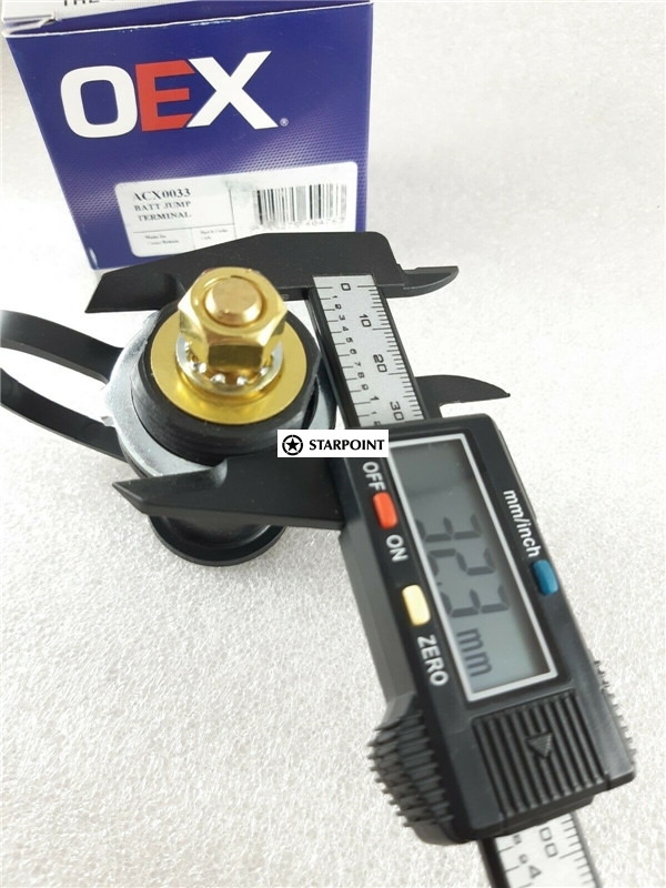 Negative Jump Start Stud - 20mm Brass Insulated Single Stud