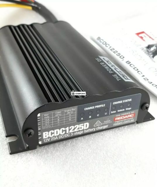 Redarc BCDC1225D Dual Battery charger Isolator System DC to DC Install ...