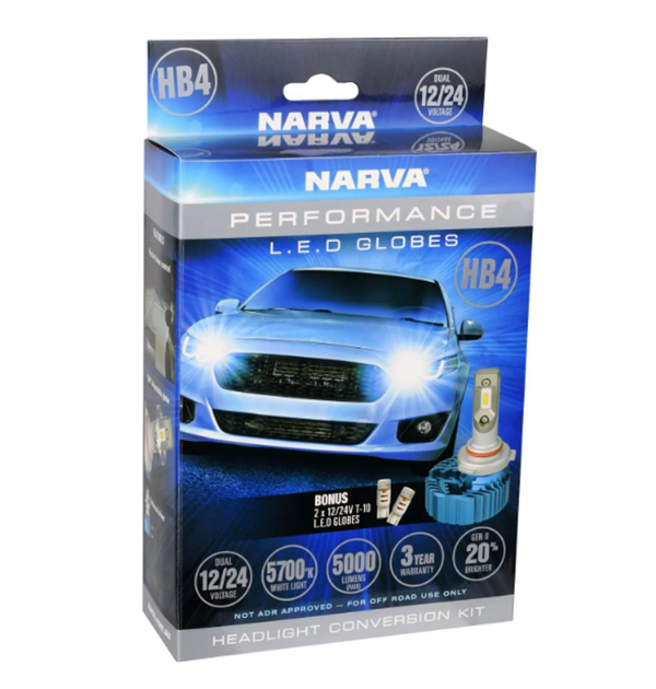 Narva HB4 LED Conversion Kit Base P22D (9006)- 12/24V 18406