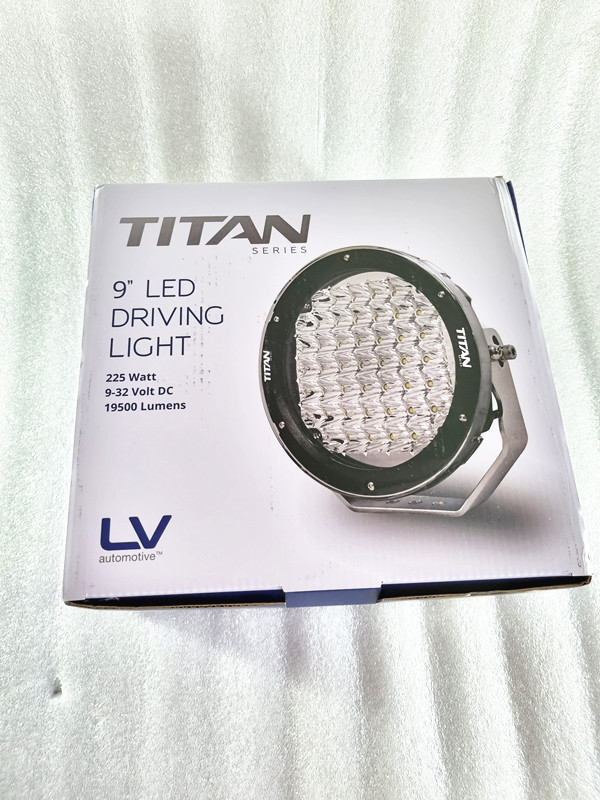 Titan 9 Inch LED Driving Light 225 watt LED SPOT Light 20625 LUMENS ...
