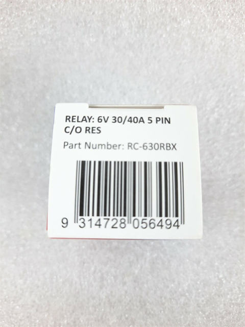 Britax 6 Volt Automotive Relay C/O 30/40 Amp 5 Pin Sealed RC-630RBX