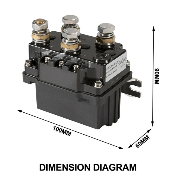 12V Winch Controller Solenoid 500A DC Switch Recovery 4WD 4x4 Boat ATV ...