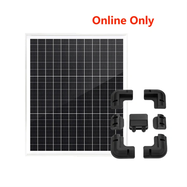 Atem Power 60W Solar Panel 12V Mono Generator Fixed + Solar Mounting ...