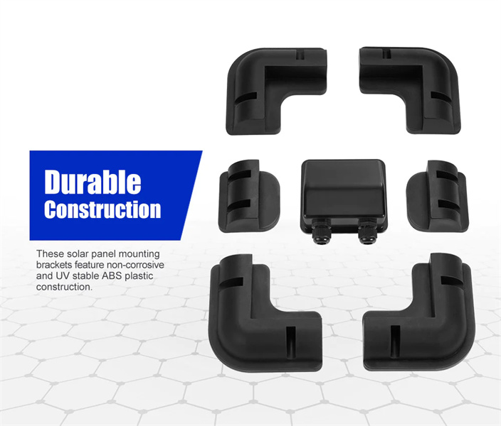 Atem Power Solar Panel Corner Mounting Brackets Roof Mount 7PCS