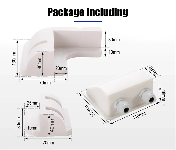 Atem Power Solar Panel Corner Mounting Brackets Kit 7PCS Caravan Boat ...