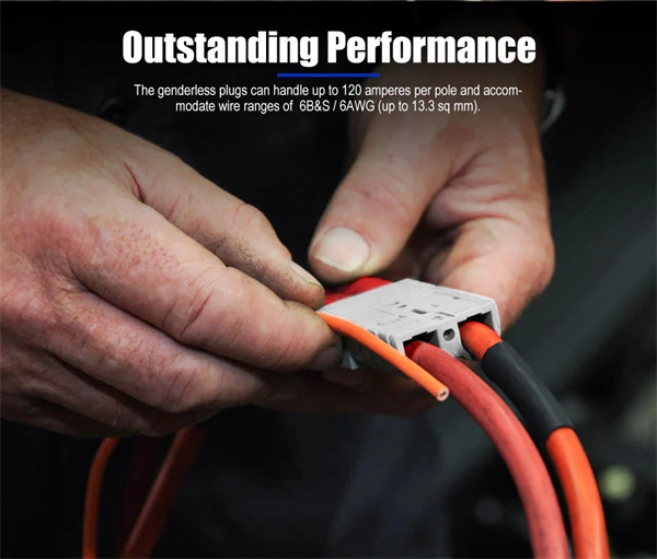 Atem Power 6 x Anderson Style Plug Connectors 120 AMP 12-24V 6AWG DC ...